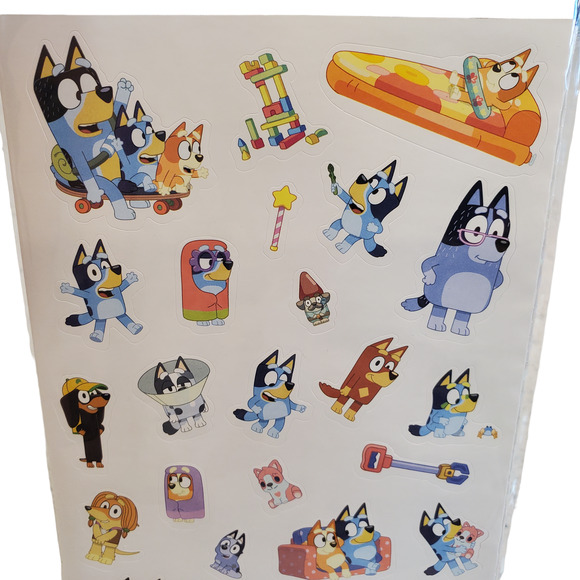 Bluey | Wall Decor | Bluey Stickers Reward Chart Stickers Chore Chart ...